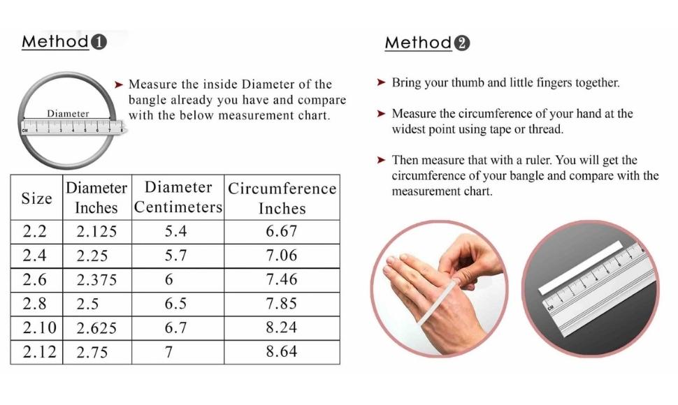 How to Measure Bangle Size | Complete Guide To Check Bangle Size Online ...